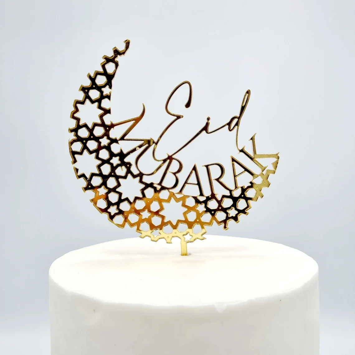 Acrylic Party Decorations | Eid Mubarake Cake Topper | Ramadan Eid Cake ...