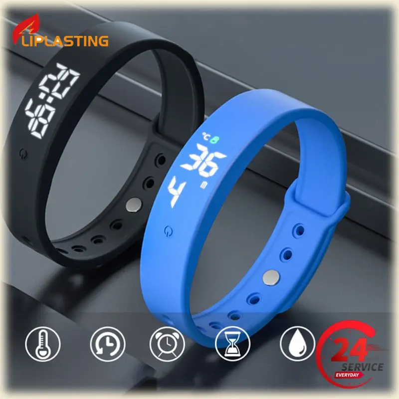 Pulsera-inteligente-Digital-LED-reloj-inteligente-resistente-al-agua ...