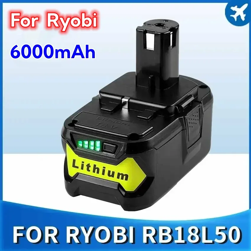 FOR-Ryobi-18V-cordless-tool-battery-RB18L25-P107-P108-P109-P102-P103 ...