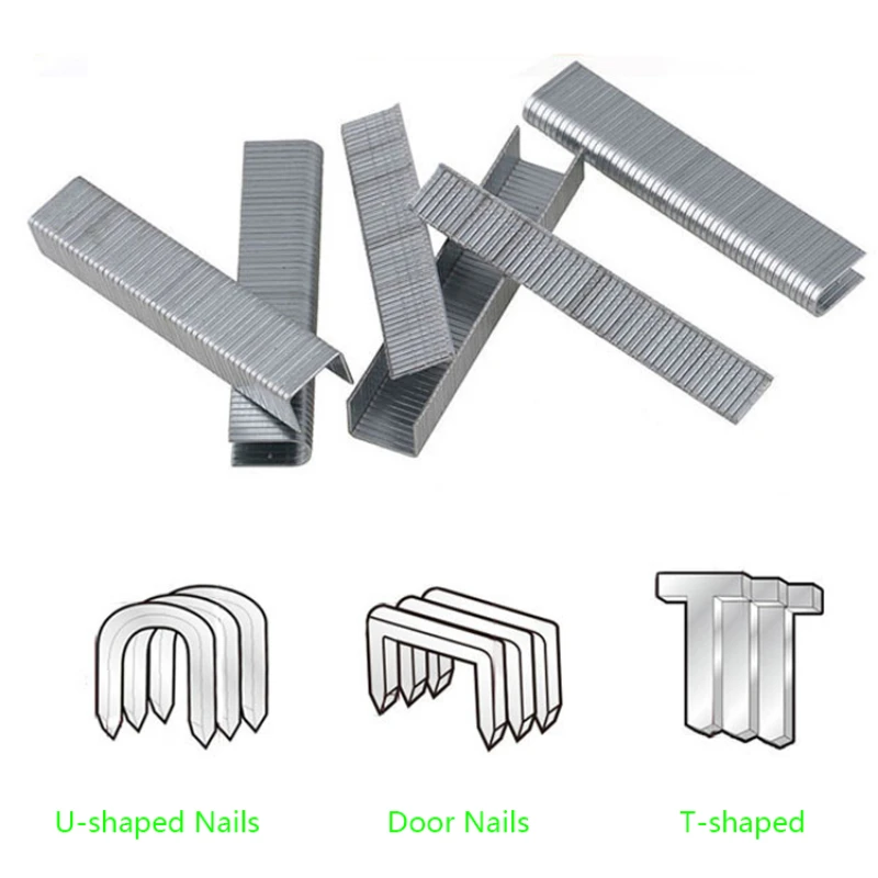 1000pcs-Steel-U-shaped-Nails-T-shaped-Nails-Door-Nails-Staples ...
