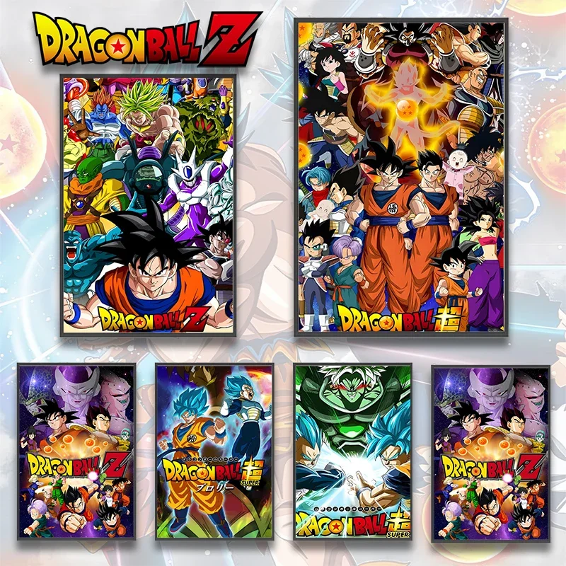Dragon-Ball-Self-adhesive-Poster-Saiyan-Goku-Anime-Birthday-Gifts ...