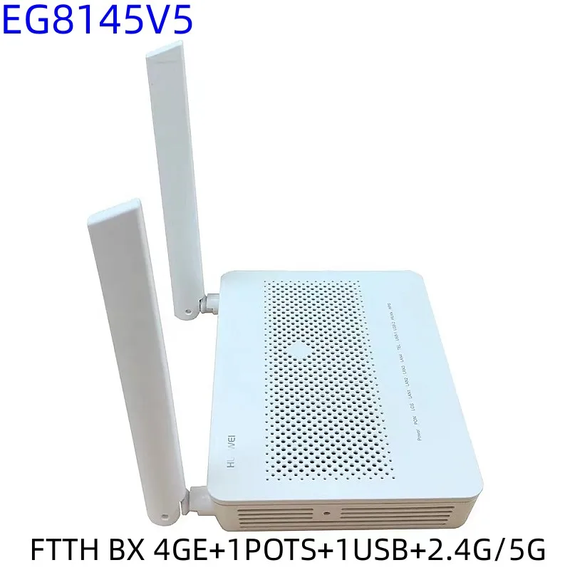 Original New HW EG8145V5 fiber router Gpon ONU FTTH BX 4GE+1POTS+1USB+2 ...