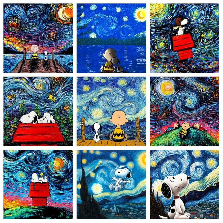 Snoopy-Van-Gogh-Art-5d-Diy-Full-Diamond-Mosaic-Painting-Cute-Snoppy-Dog ...