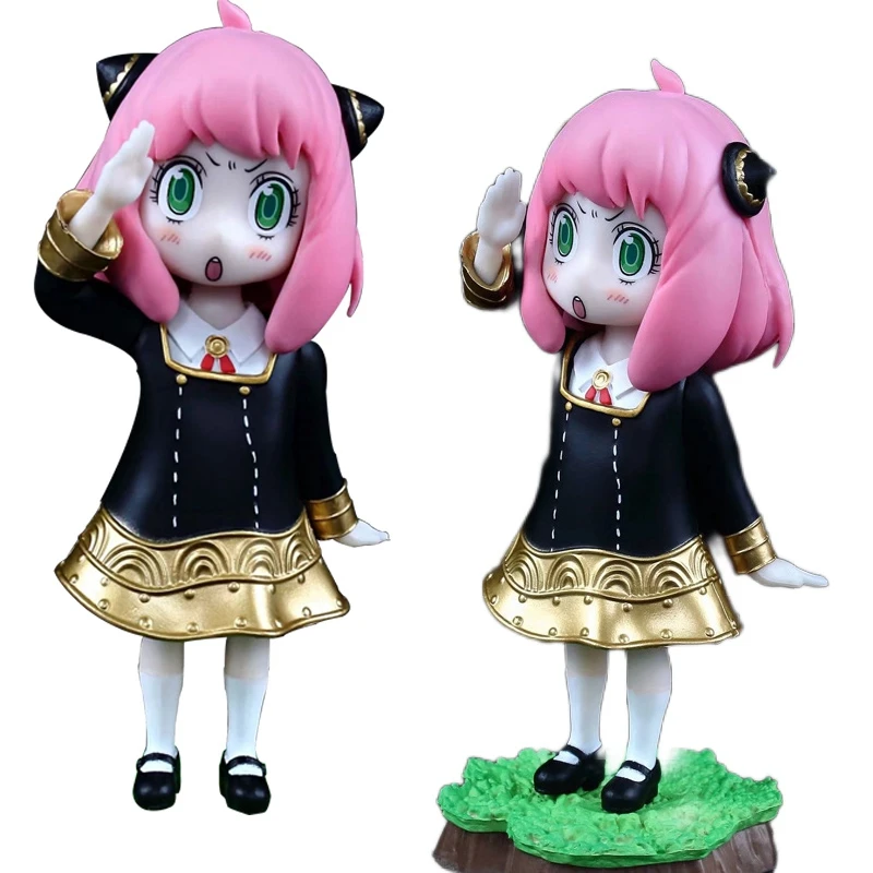 New Anime SPY×FAMILY Anya Forger Figure Salute Expect PVC Face Changing ...
