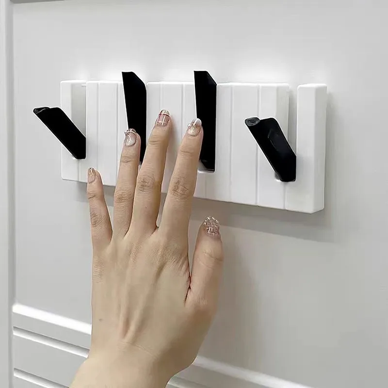 Creative-Piano-Wall-mounted-Hook-Punch-free-Doorback-Storage-Rack-Home ...
