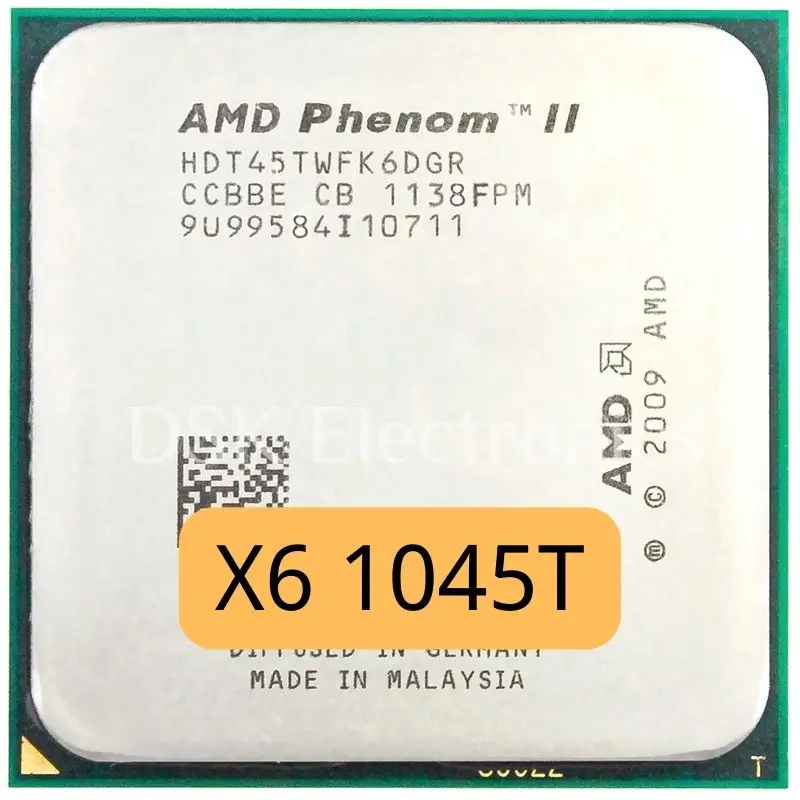 AMD Phenom II X6 1045T CPU procesador de seis núcleos 2,7 Ghz/ 6M /95W ...