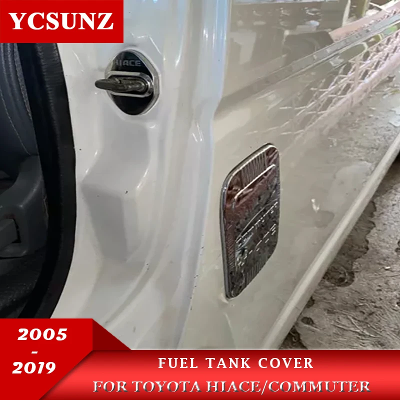 2005-2019 Chrome Fuel Tank Cover For Toyota Hiace Commuter 2005 2006 ...