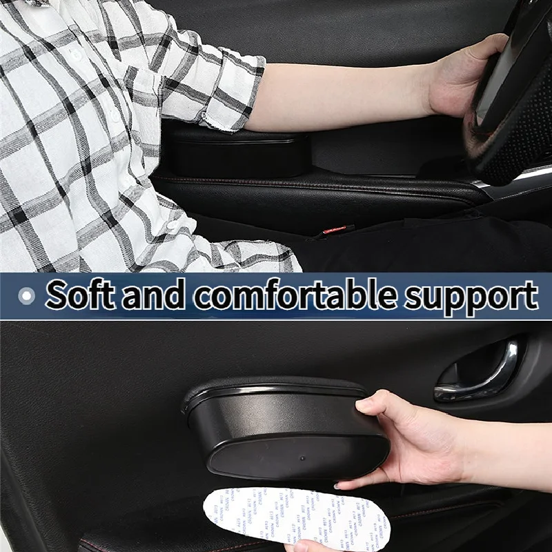 Universal-Car-Door-Leather-Ergonomic-Armrests-Auto-Interior-Arm-Elbow ...