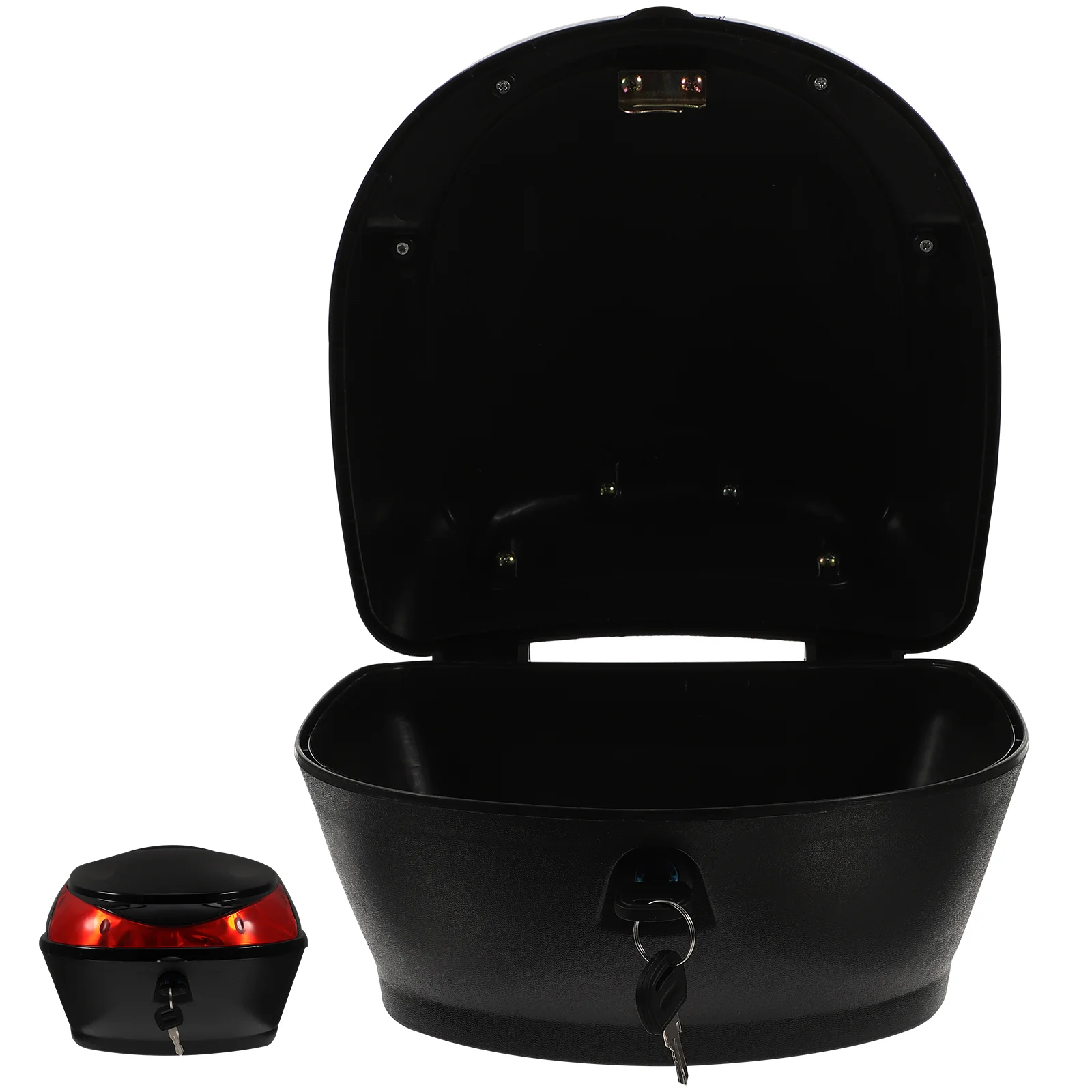 Motorcycle Rear Box with Lock Large Capacity Storage Carrier Case Tail ...