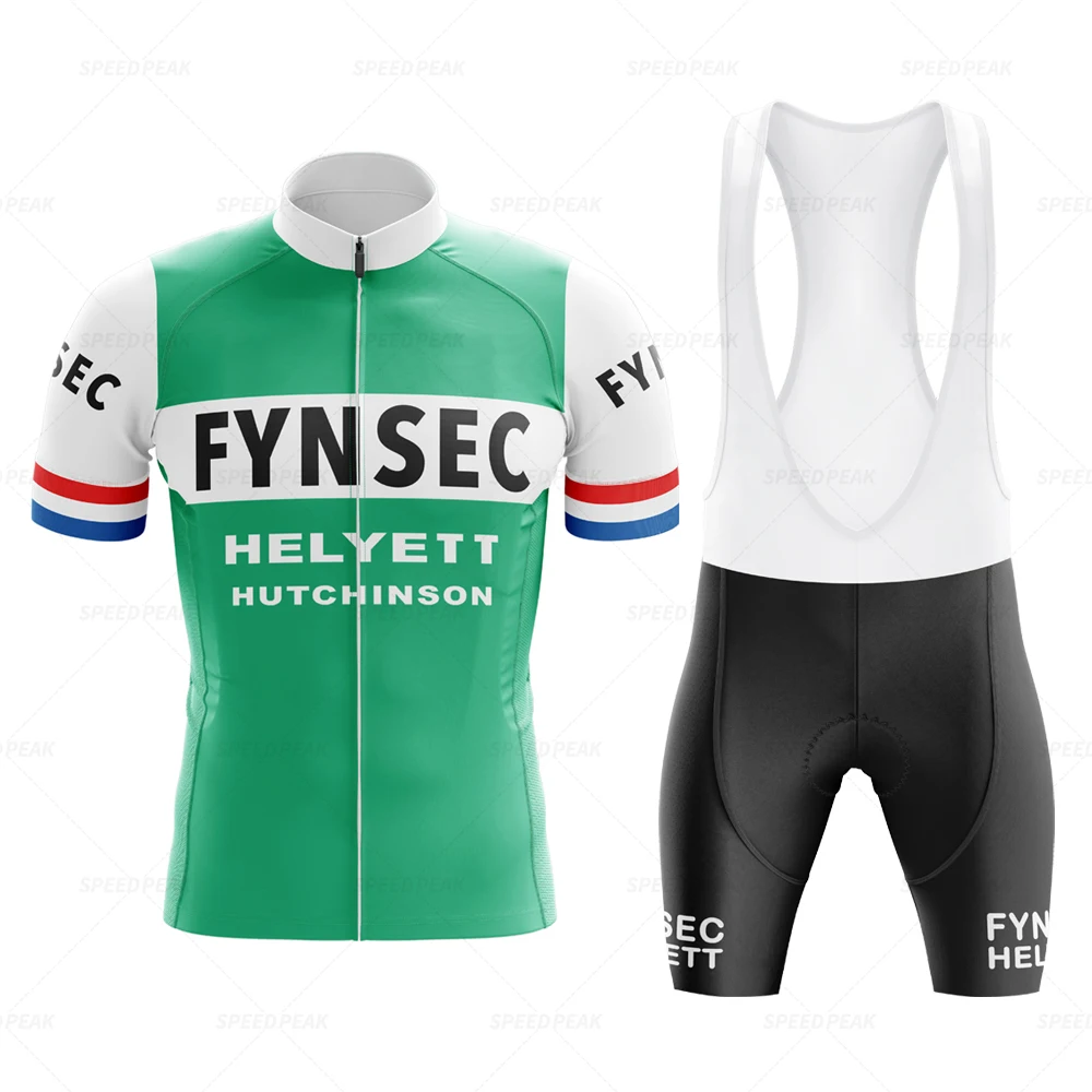 Retro-Green-Cycling-Jersey-Set-Classical-Bicycle-Suit-Bike-Short-Sleeve ...