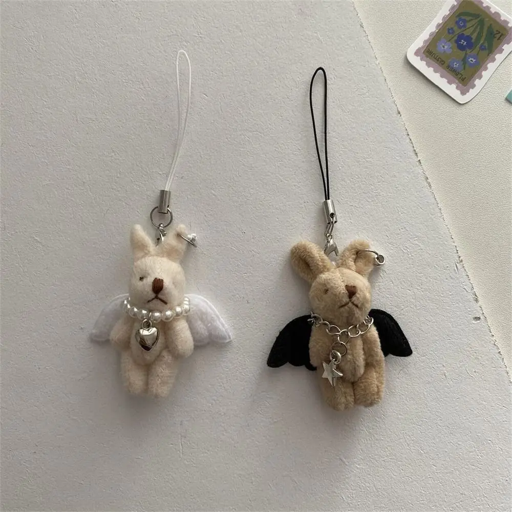 Diablo conejo teléfono encanto gótico Punk Y2k cordón conejo de peluche ...