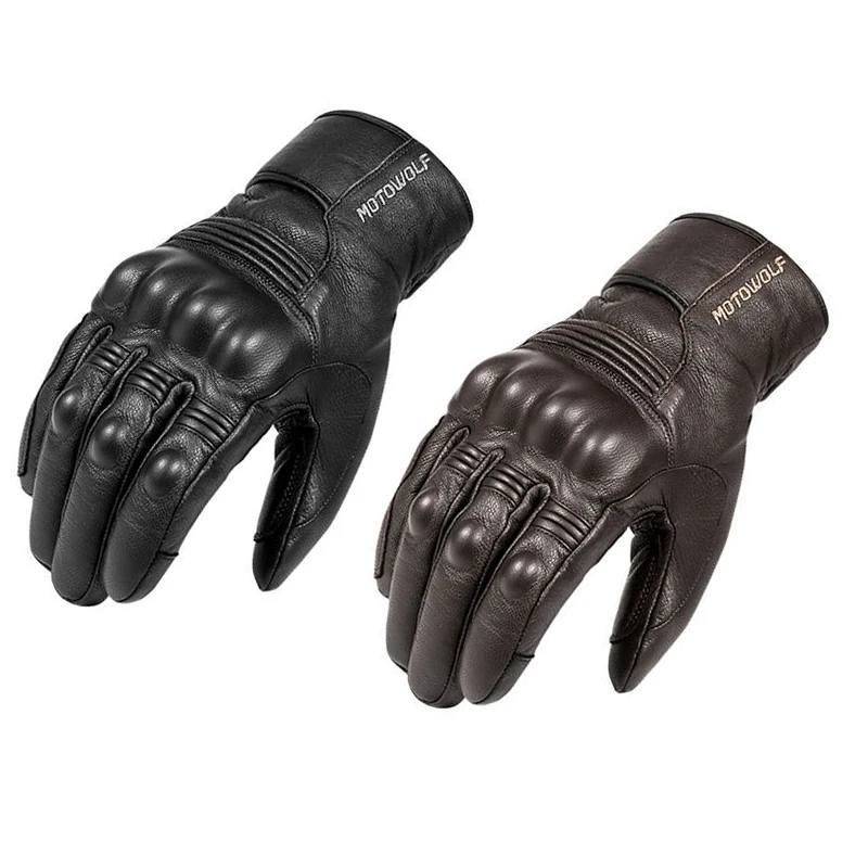 Leather-Windproof-Cycling-Gloves-Touch-Screen-Riding-MTB-Bike-Bicycle ...