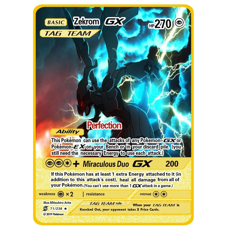 Pokemon Mega Zekrom Card