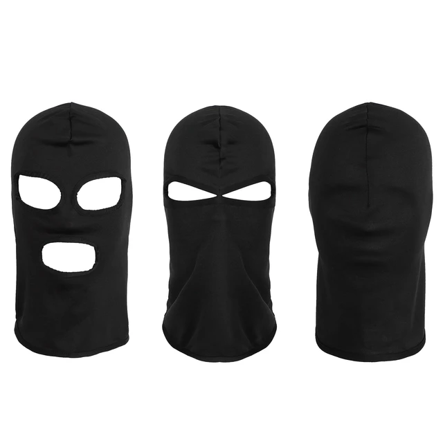 Plain Black Full Face Mask