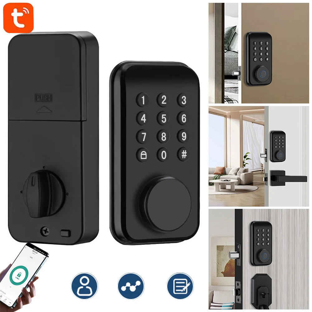 Keyless-Entry-Door-Lock-para-Home-Apartment-imperme-vel-Deadbolt-eletr ...