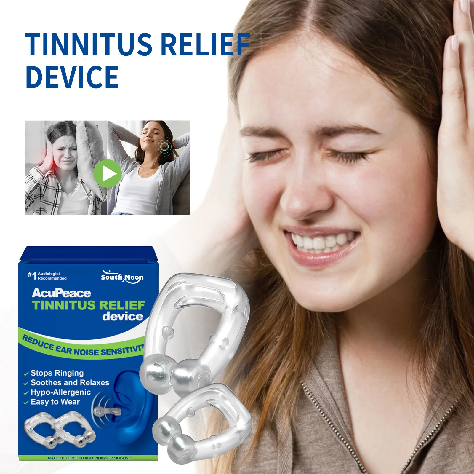 Portable-Tinnitus-Magnetic-Ear-Clip-Anti-Tinnitus-Ear-Cuff-Ear-Ringing ...