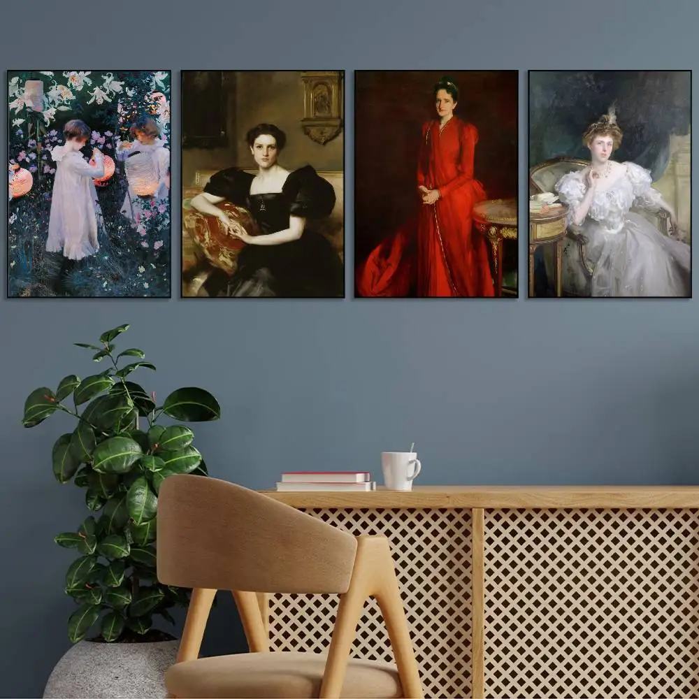 John Singer Sargent Famous Painter Poster Gallery Prints Self Adhesive ...