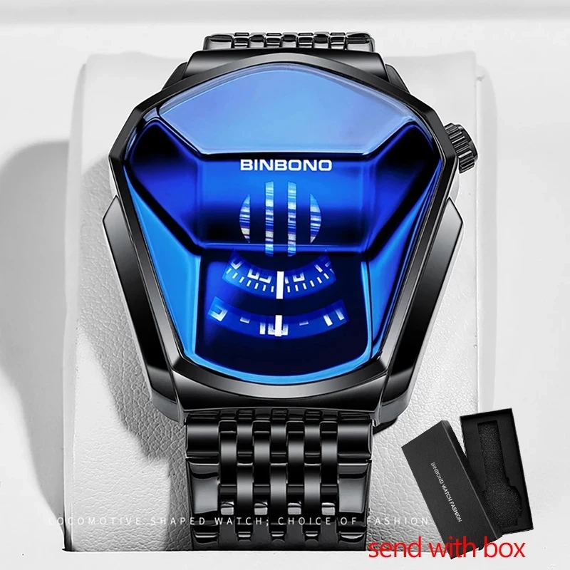 Binbond-reloj-de-cuarzo-con-dise-o-de-motocicleta-para-hombre-cron ...