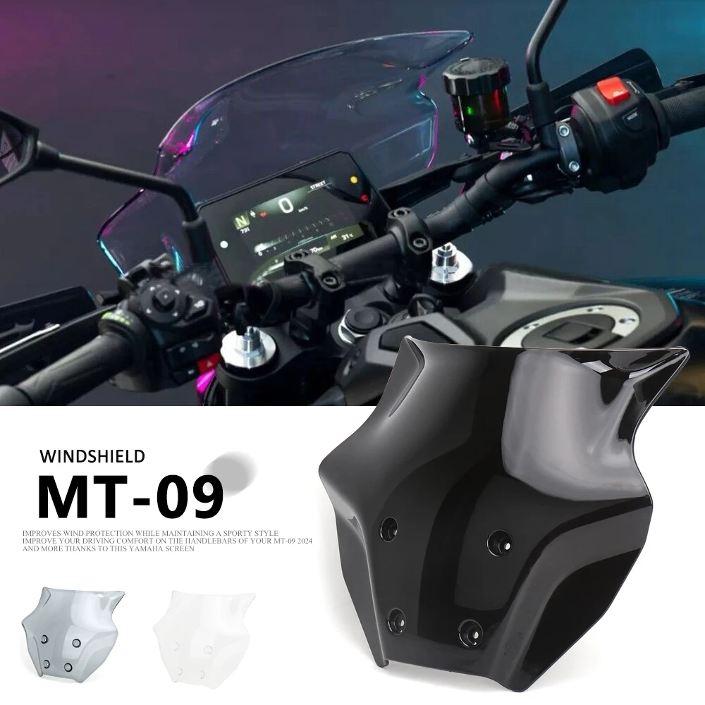 Motorcycle-Windshield-For-Yamaha-MT09-MT-09-MT-09-2024-Wind-Screen ...