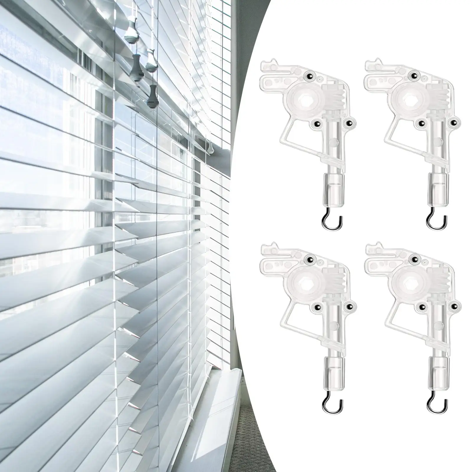 4x-Blind-Tilt-Mechanism-Replacement-Hexagon-Shaped-Transparent-Low ...
