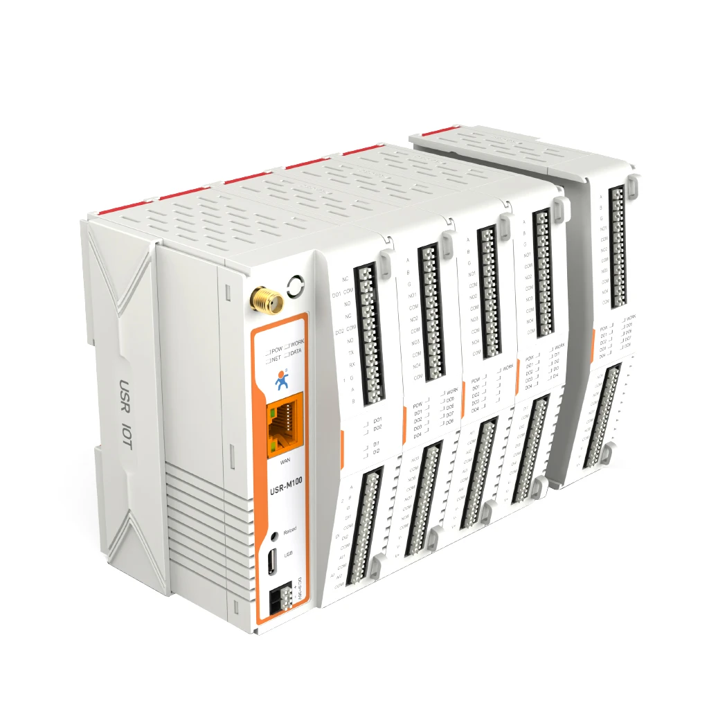 USR-M100-Industrial-Remote-IO-Gateway-4DI4DO-4AI4DO-8DO-Extender-IO-Controller-Edge-Computing ...