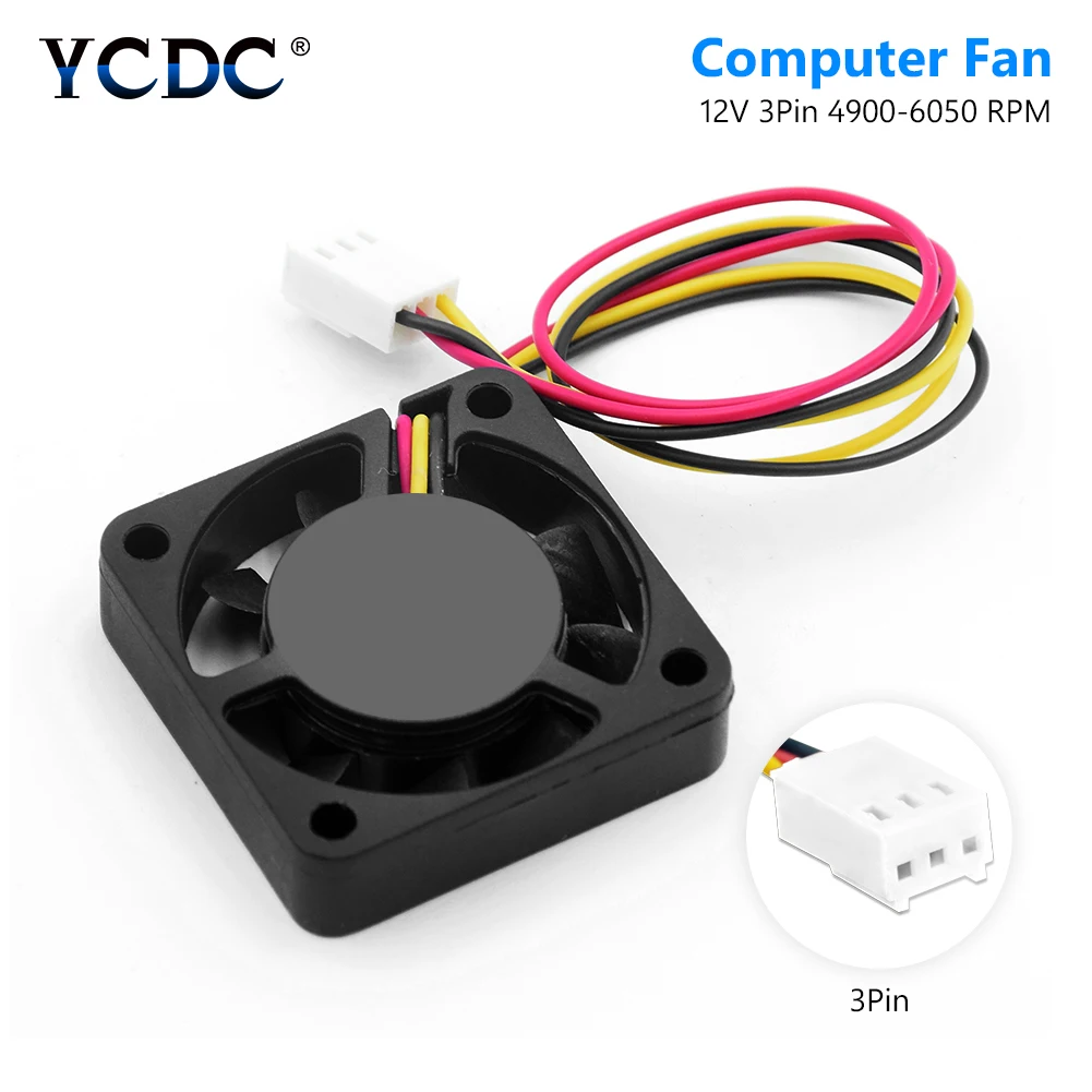 Portable Computer 40 x 40 x 10 mm fan Cooler 12V 4CM 40MM PC CPU ...