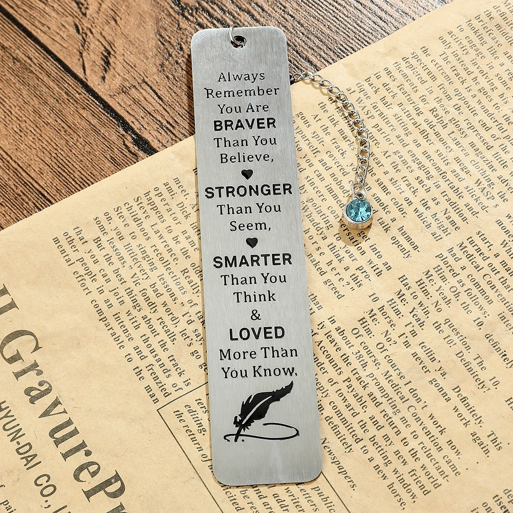 New personalized book Marks Metal Bookmarks Gift for Book Lovers Friend ...