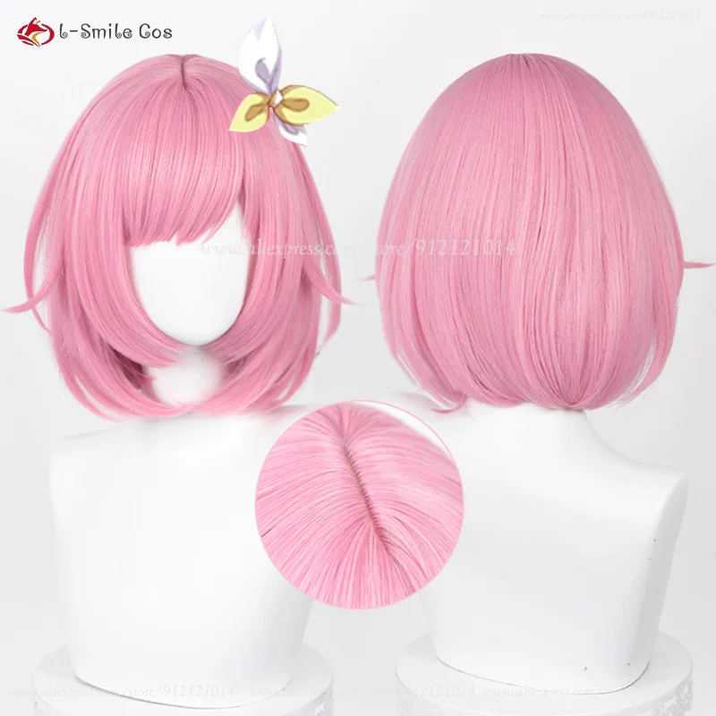 Anime-Ootori-Emu-Cosplay-Wig-34cm-Short-Pink-Emu-Wigs-Heat-Resistant ...