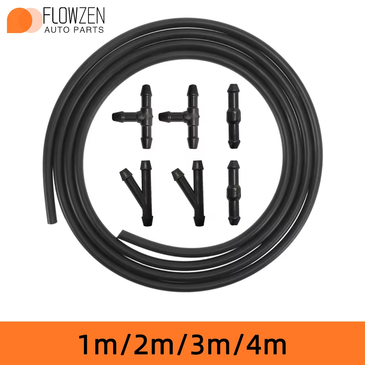 1/2/3/4m Universal Windshield Washer Nozzle Hose Tube Pipe W ...