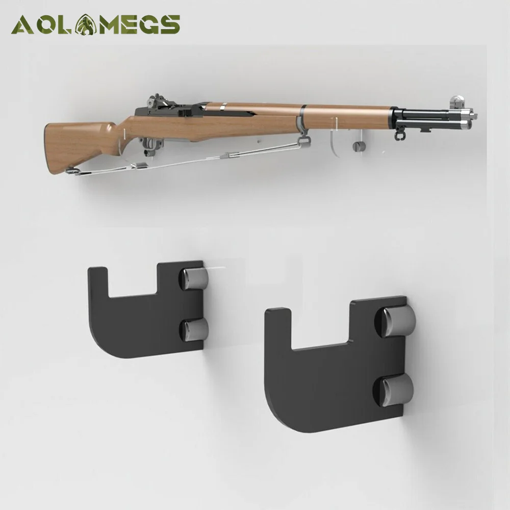 Acrylic-Display-Bracket-Rifle-Gun-Rack-Hunting-Universal-Wall-Mount ...