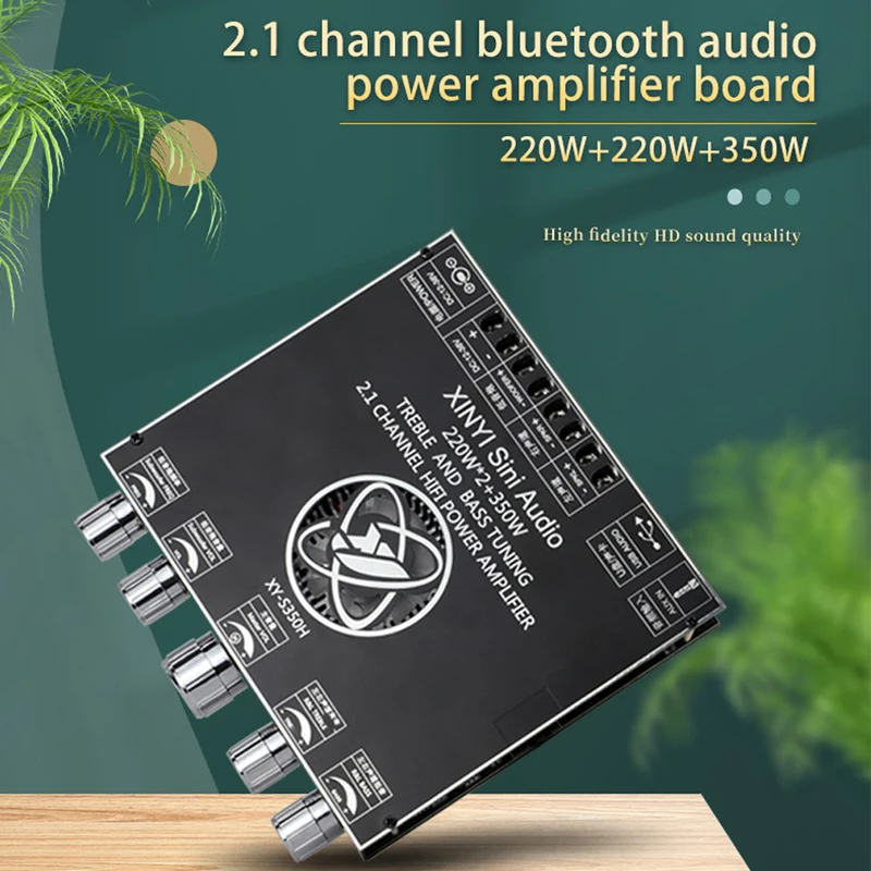 2*220W+350W TPA3251 Blue-tooth Power Amplifier Board 2.1 Ch Class D USB ...