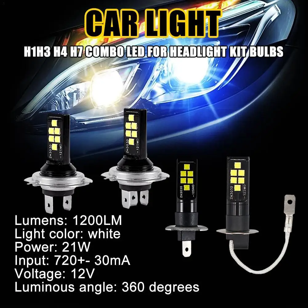 H4-H7-LED-Headlight-H1-H3-Car-Fog-Light-Bulbs-9005-9006-Auto-Driving ...