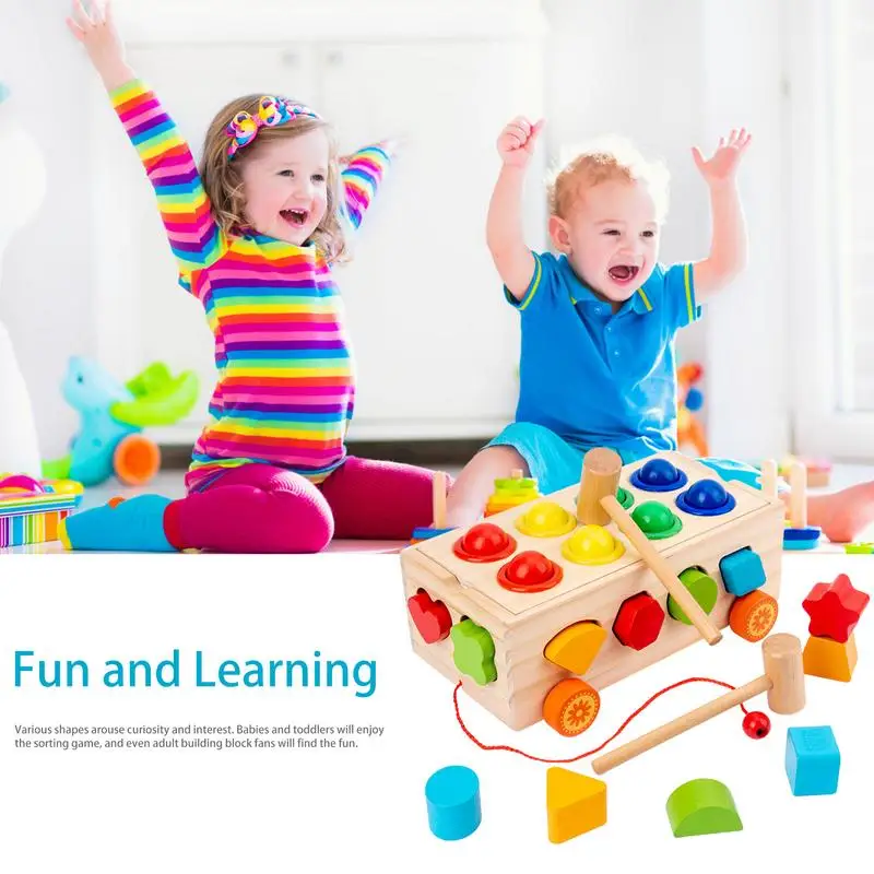 Shape Sorter Color Recognition Sorter Montessori Geometry Learning ...