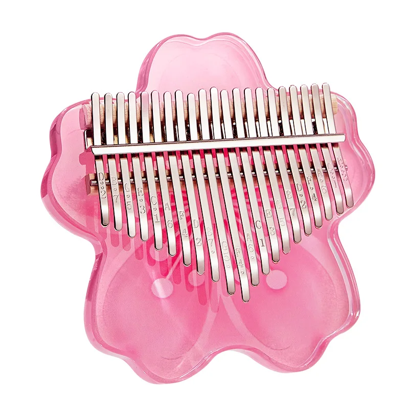 Acrylic Piano Keyboard Instrument | Cherry Blossom Kalimba | Acrylic ...