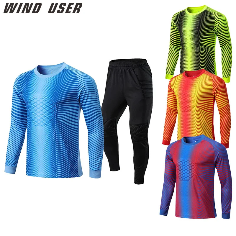 Football-Goalkeeper-Suit-Long-Sleeve-Male-Adult-and-Kids-Soccer ...