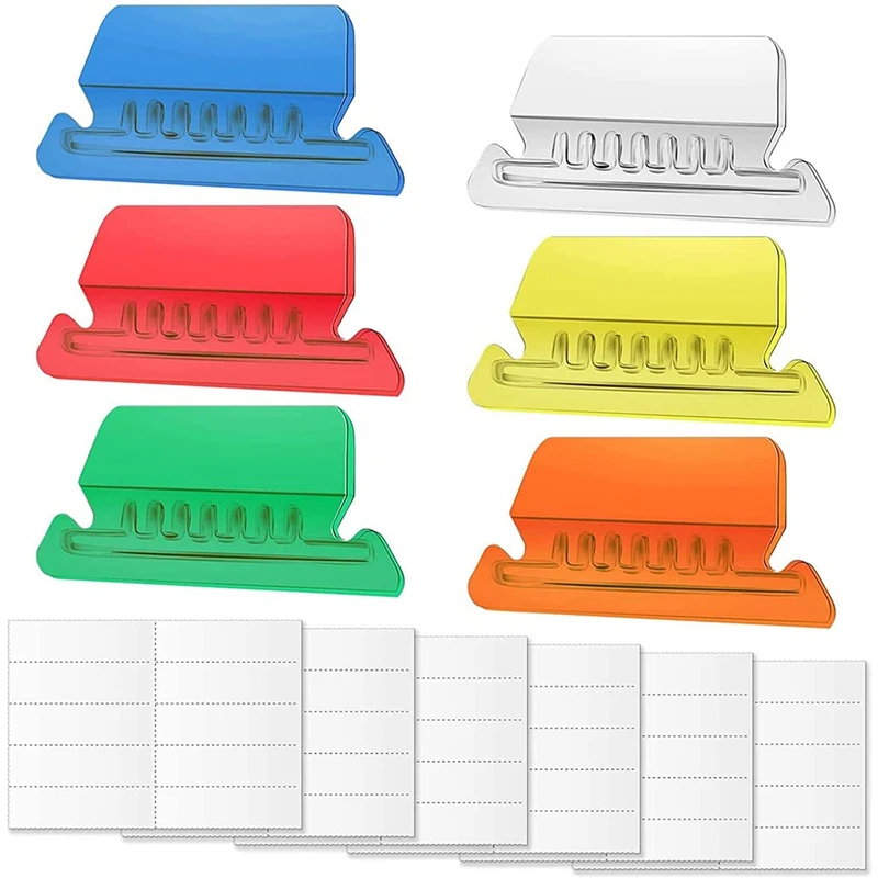 60 Sets Hanging File Tabs And Inserts colorful File Folder Labels 