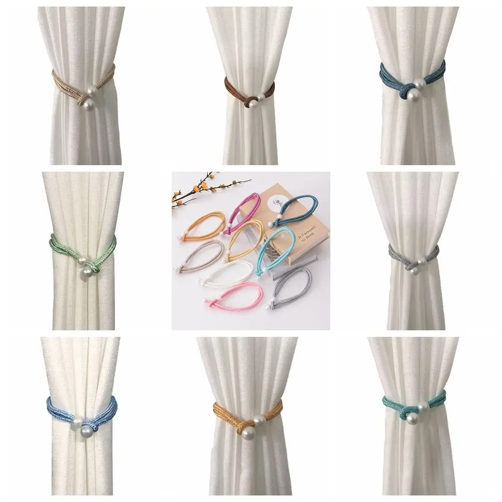 Small Pearl Pearl Curtain Clip With Strap Adjust Length Freely Curtain ...