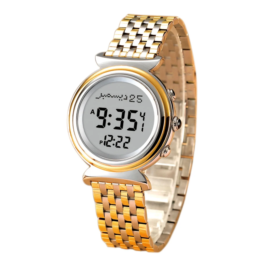 Muslim Watch With Azan Prayer Time And Qibla Direction 27mm 30mm Dial ...