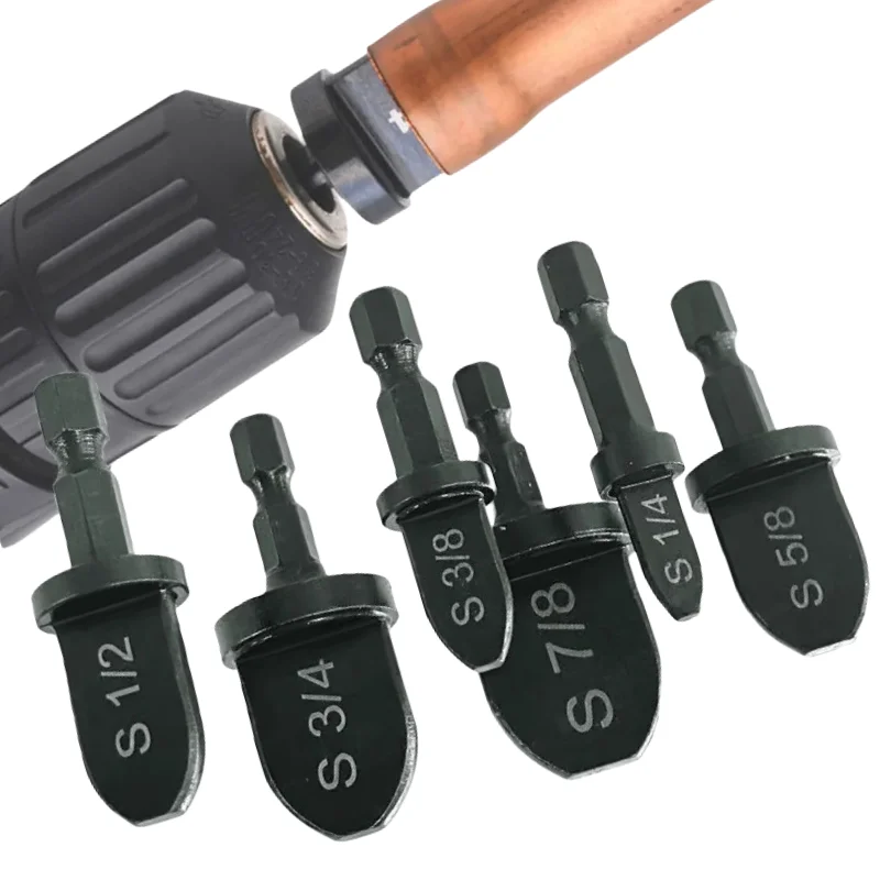 5/6/11PCS Tube Pipe Expander Copper Tube Hex Shank Pipe Expander for ...