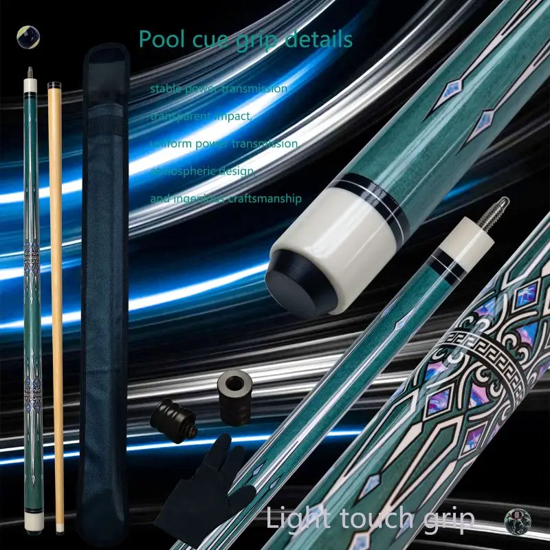 Professional-9-Ball-Pool-Cue-Stick-1-2-Joint-Multi-Layer-Leather-Tip ...