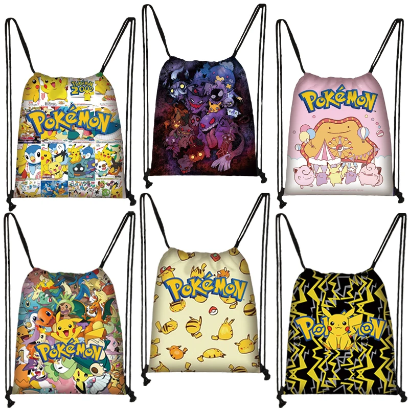 Pokemon Pikachu Jigglypuff Eevee Bulbasaur Poke Ball Gengar Cartoon ...