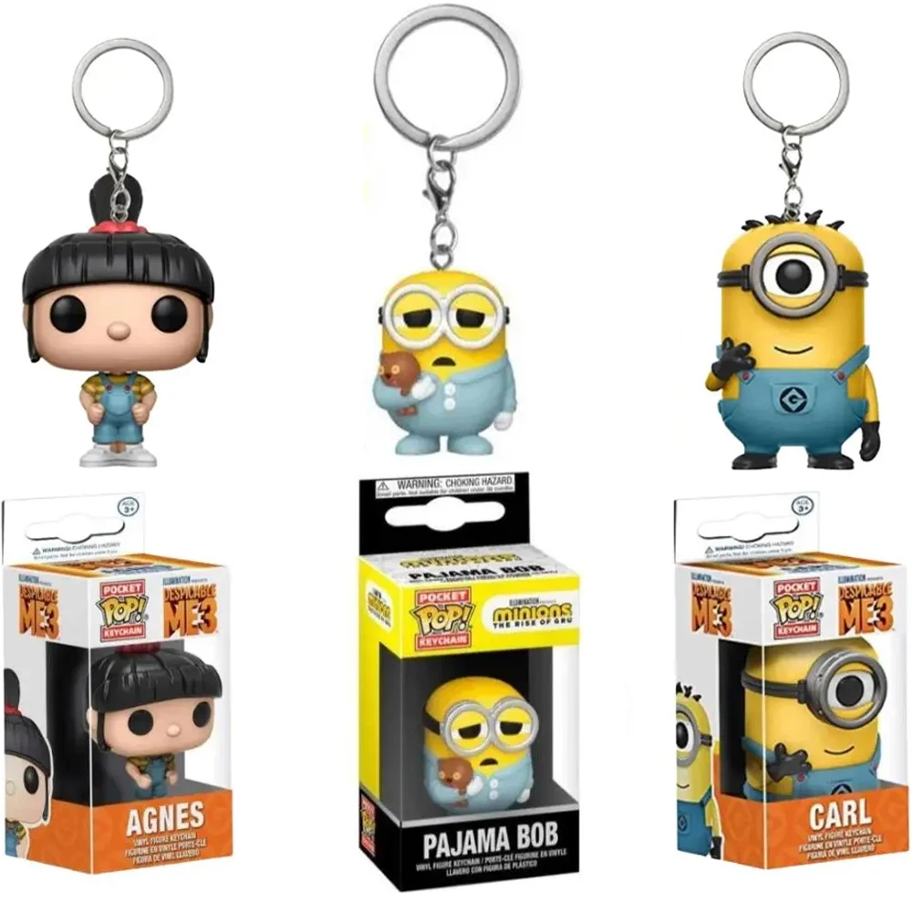 Hot-Keychain-Toys-Minions-Me-AGNES-CARL-Pajama-Bob-Agnes-Pocket ...
