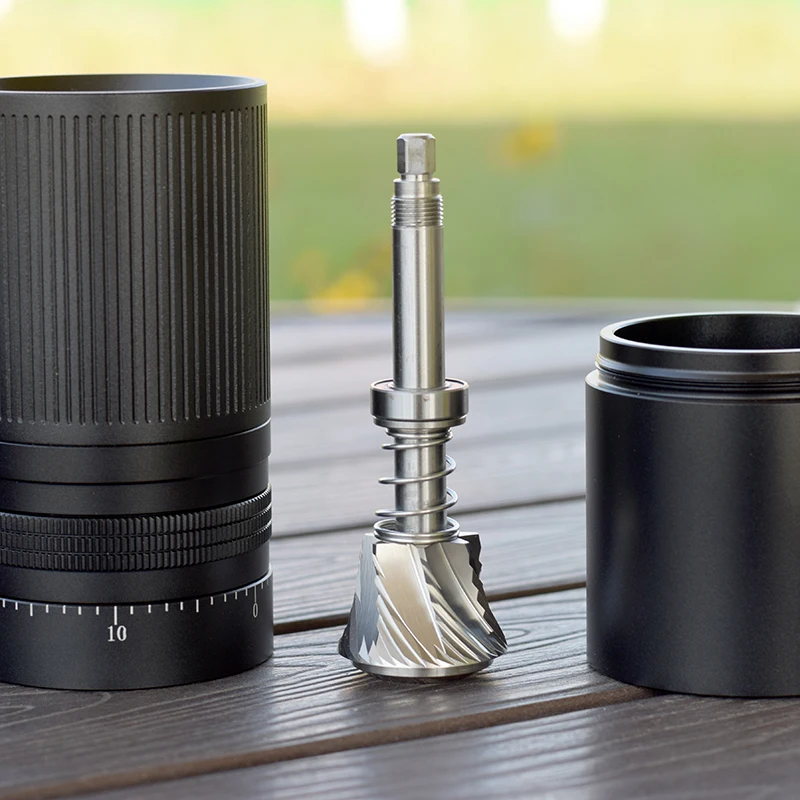 New JAFFEE J1-pro manual coffee grinder with 39.8mm 7core burr external ...