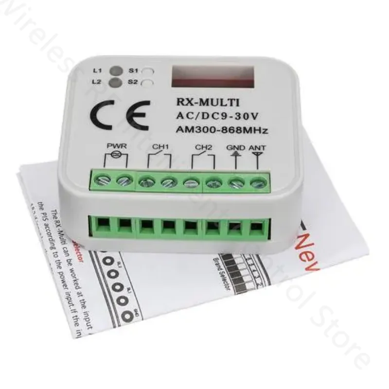 Remote Control Switch Receiver 433MHz 868MHz 390 MHz RX Multi-frequency ...