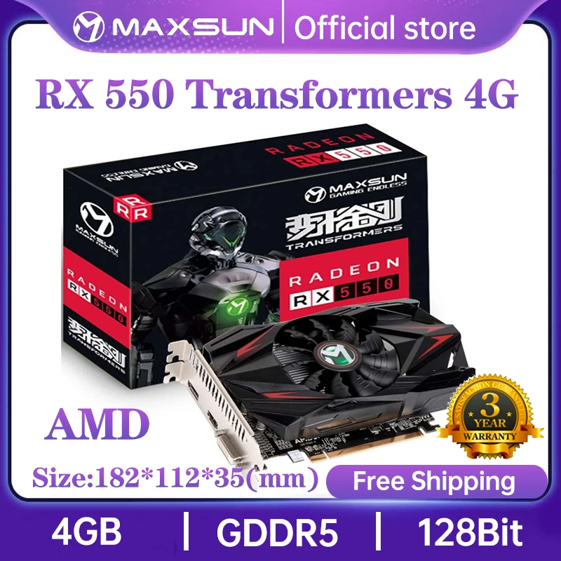 Amd Radeon Rx 550 4gb Gddr5 | japauto.com.br