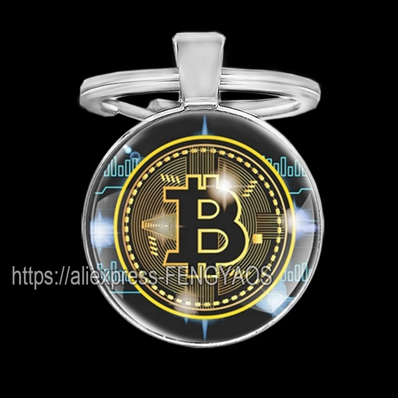 Fashion Bitcoin Keychains House Metal Pendant Classic Men's Women's ...