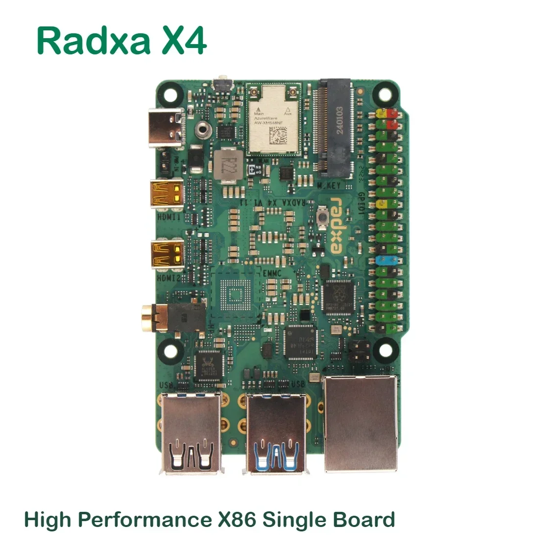 Radxa X4 Single Board with Intel N100 Processor Combines High ...