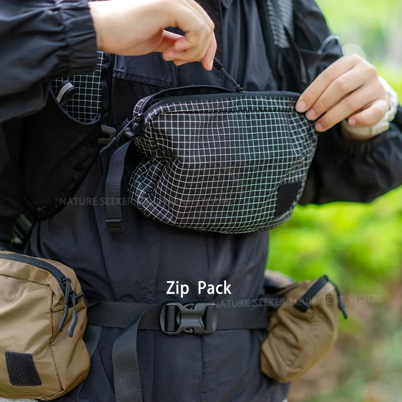 UHMWPE Outdoor Zip Pack Travel Tactical Waist Pouch with Belt for ...