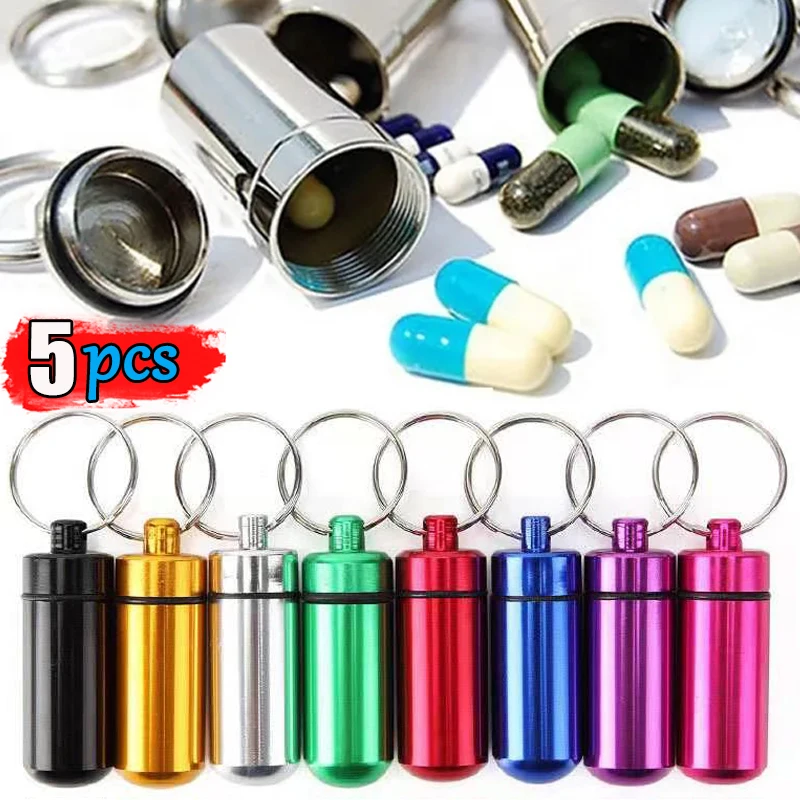 1-5pcs-Colorful-Mini-Aluminum-Pill-Box-Medicine-Case-Container-Bottle ...