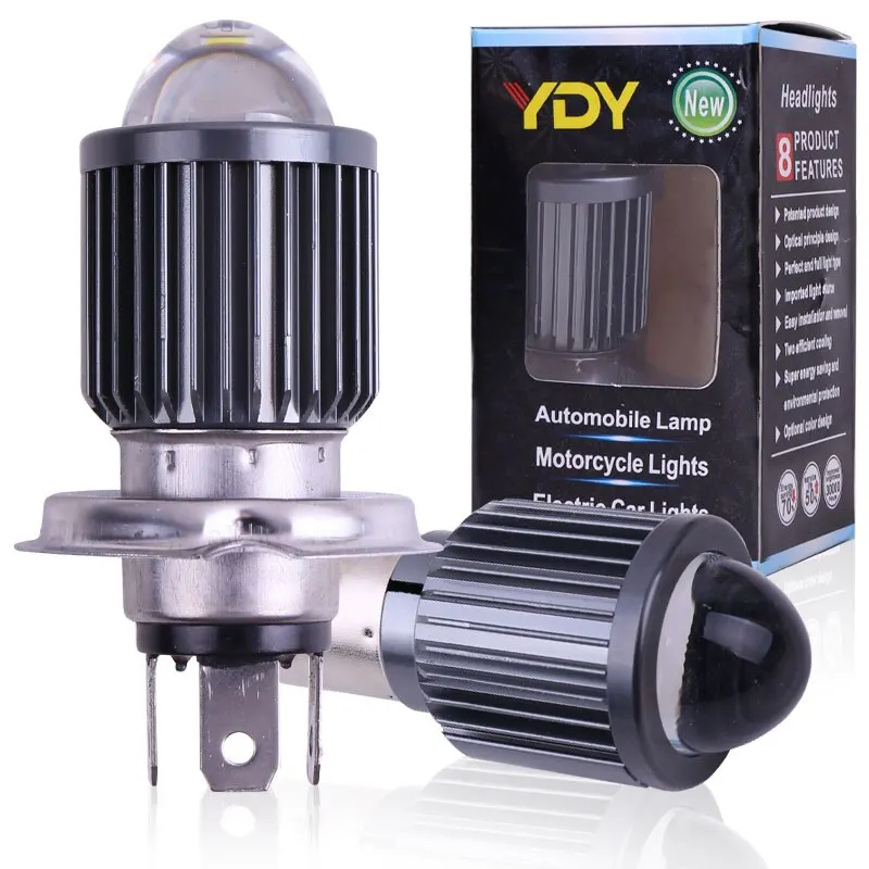 1PCS-Motorcycle-Headlight-H4-CSP-Bulbs-LED-Light-White-12V-6000k-Light ...